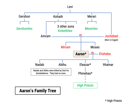 Moses' and Aaron's family trees - Bible Tales Online